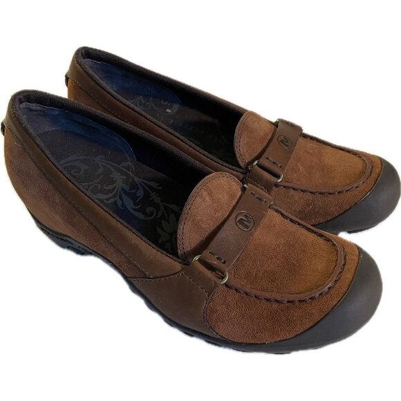 Merrell | Shoes | New Merrell Womens Plaza Glide Ginger Suede Loafers ...